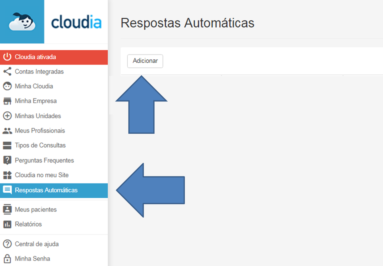 ss-respostas-automaticas-area-de-login - Cloudia - Assistente virtual para clínicas modernas